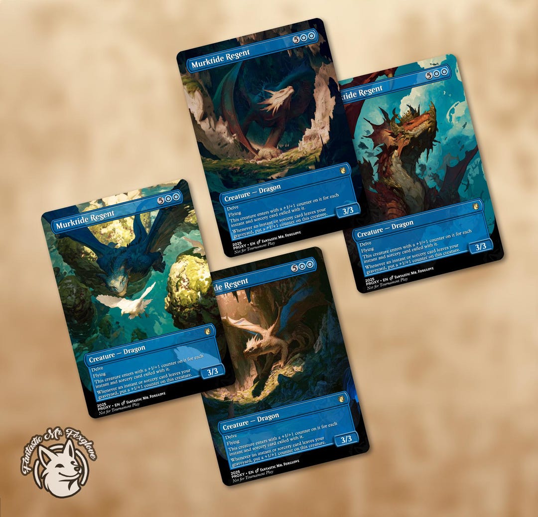 Murktide Regent | Proxy Card — Choose Your Art! - Etsy
