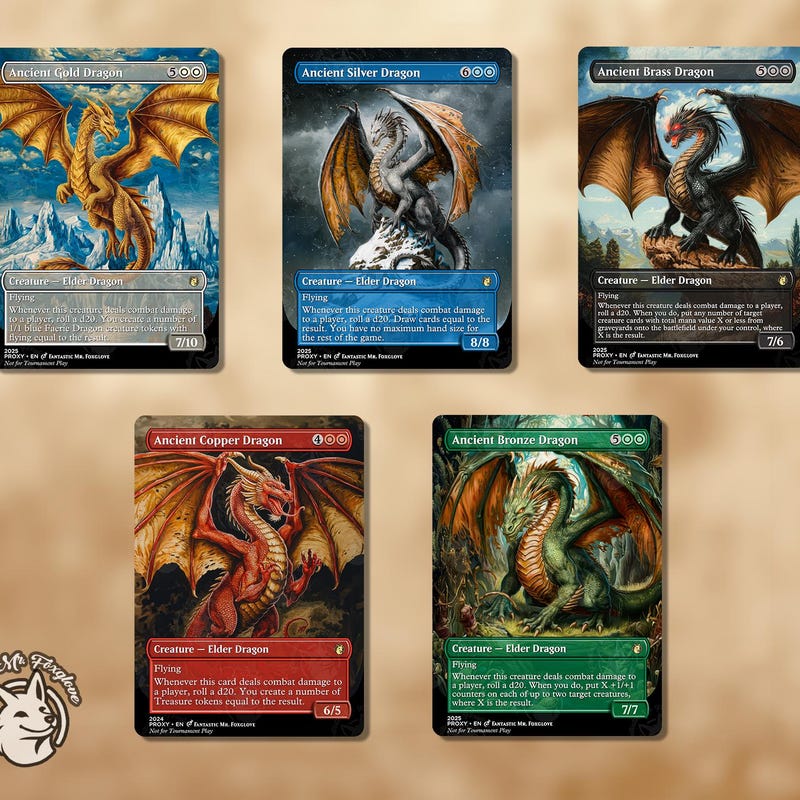 Dragon Proxy Mtg Cards - Etsy UK