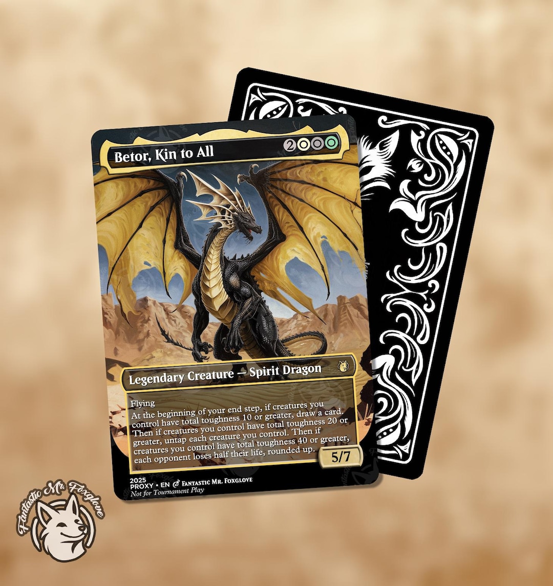 Betor, Kin to All | Proxy Card - Etsy