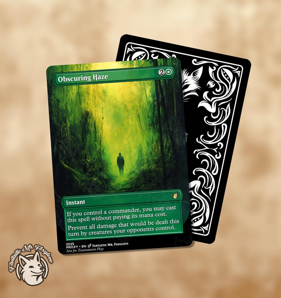Obscuring Haze | Proxy Card - Etsy