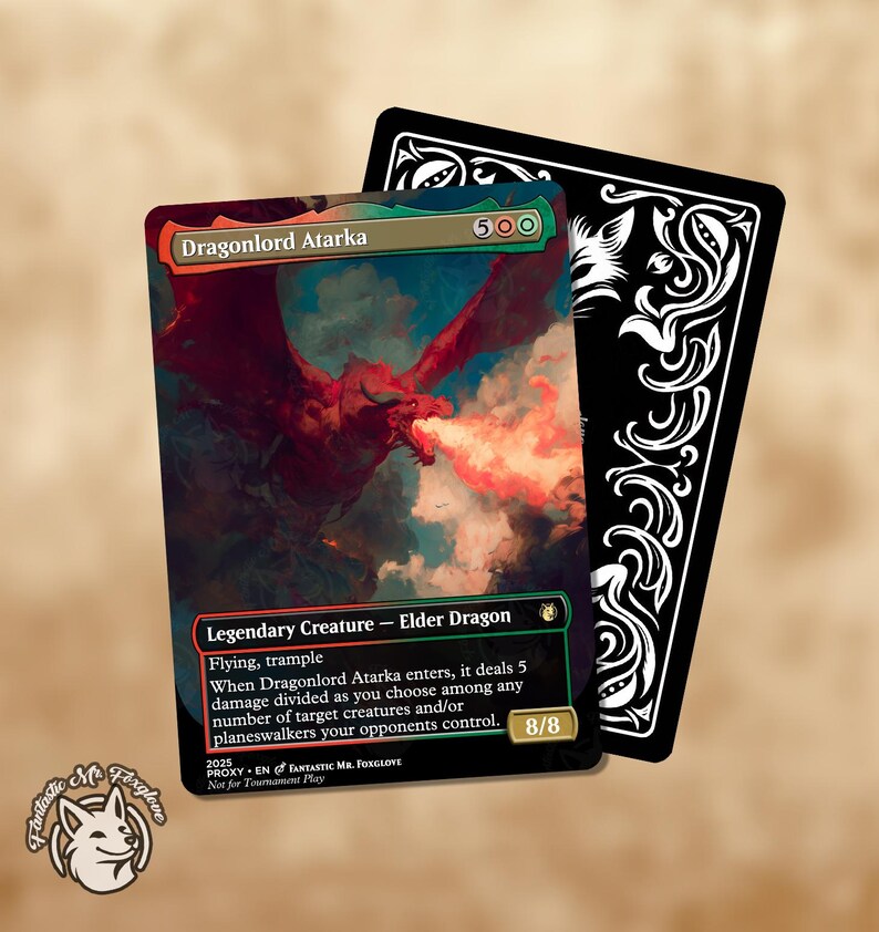 Dragonlord Atarka | Proxy Card — Choose Your Art! - Etsy Canada