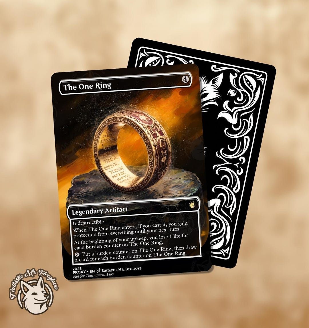 The One Ring | Proxy Card — Choose Your Art! - Etsy