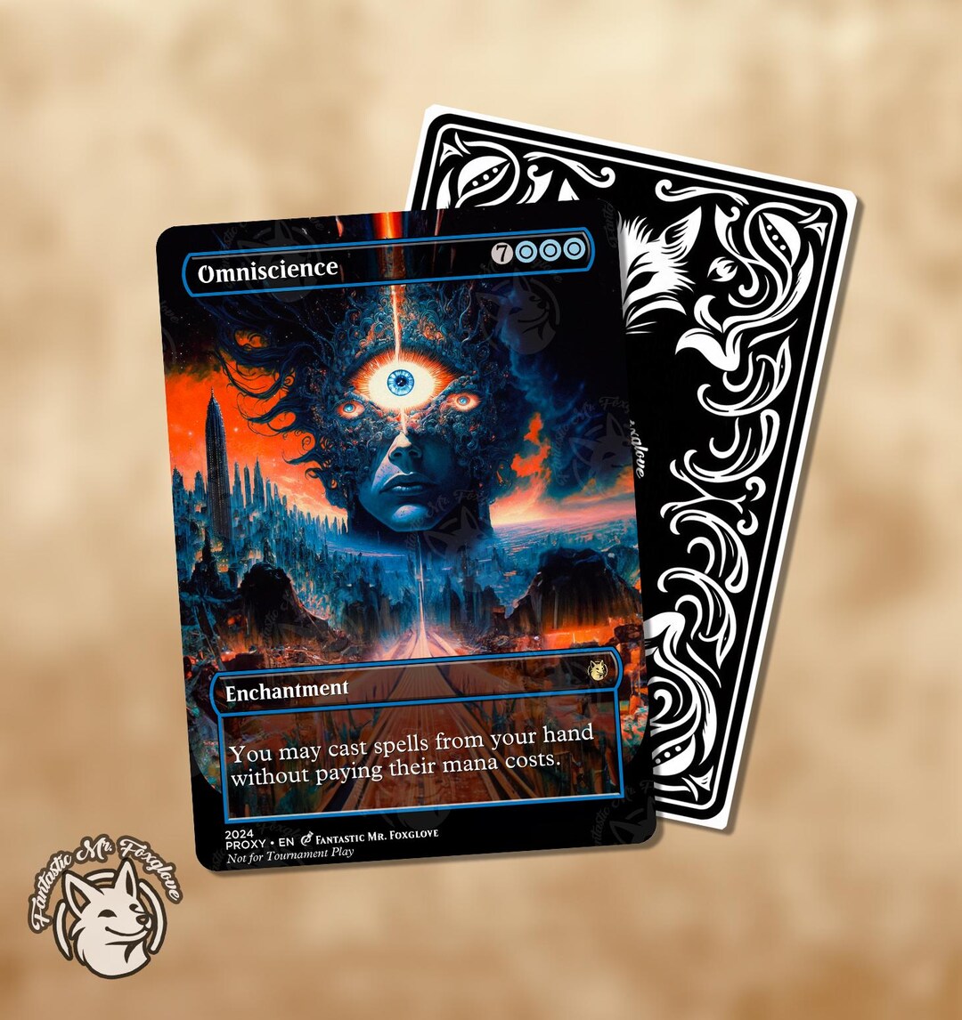 Omniscience | Custom Art Proxy Card - Etsy
