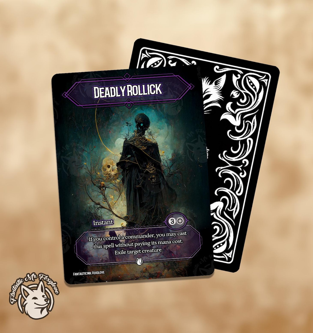 Deadly Rollick | Proxy Card — Choose Your Card Frame! - Etsy