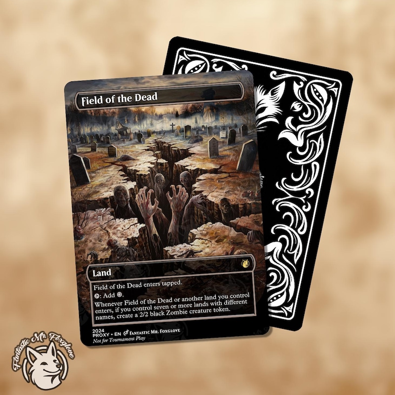 Zombie Mtg Proxy Land - Etsy