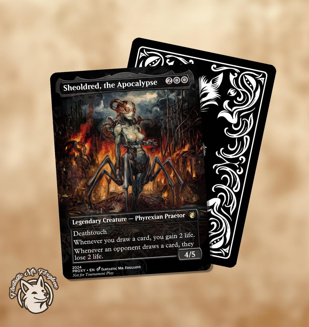 Sheoldred, the Apocalypse | Custom Art Proxy Card - Etsy
