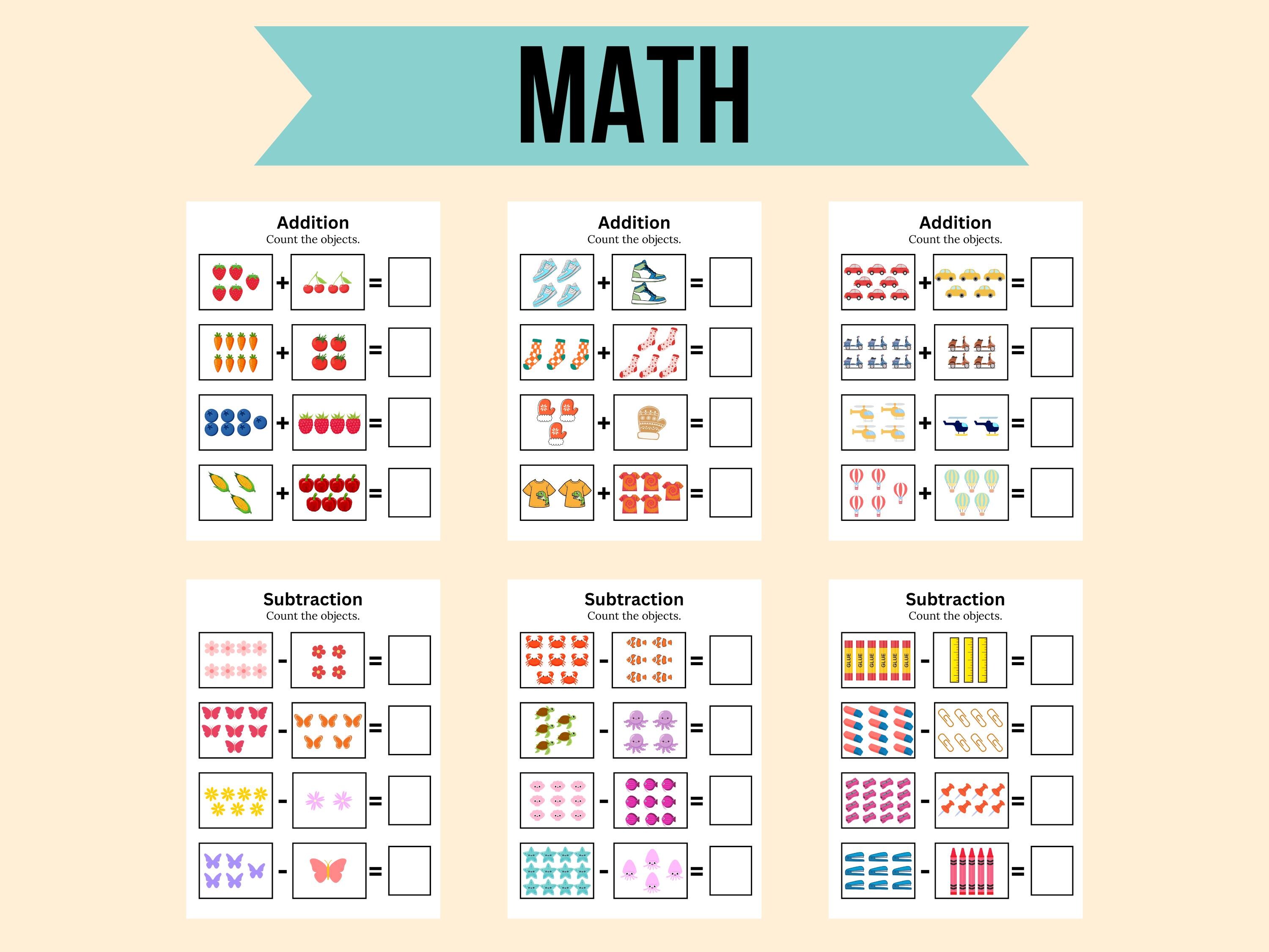 Preschool Curriculum Bundle, A-Z Alphabet Activities, Numbers, Addition ...
