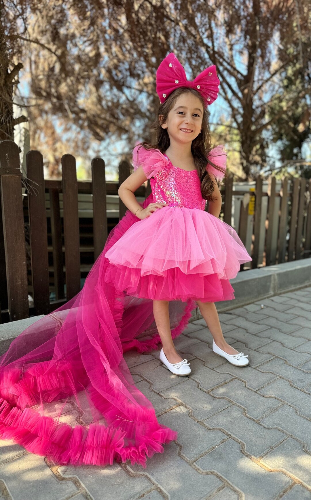 Charming Hot Pink Baby Dress – Ideal for Birthdays & Pageants, Toddler ...