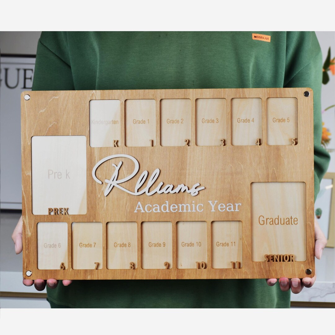 Custom School Years Photo Frame,personalized K-12 School Photo Frame ...