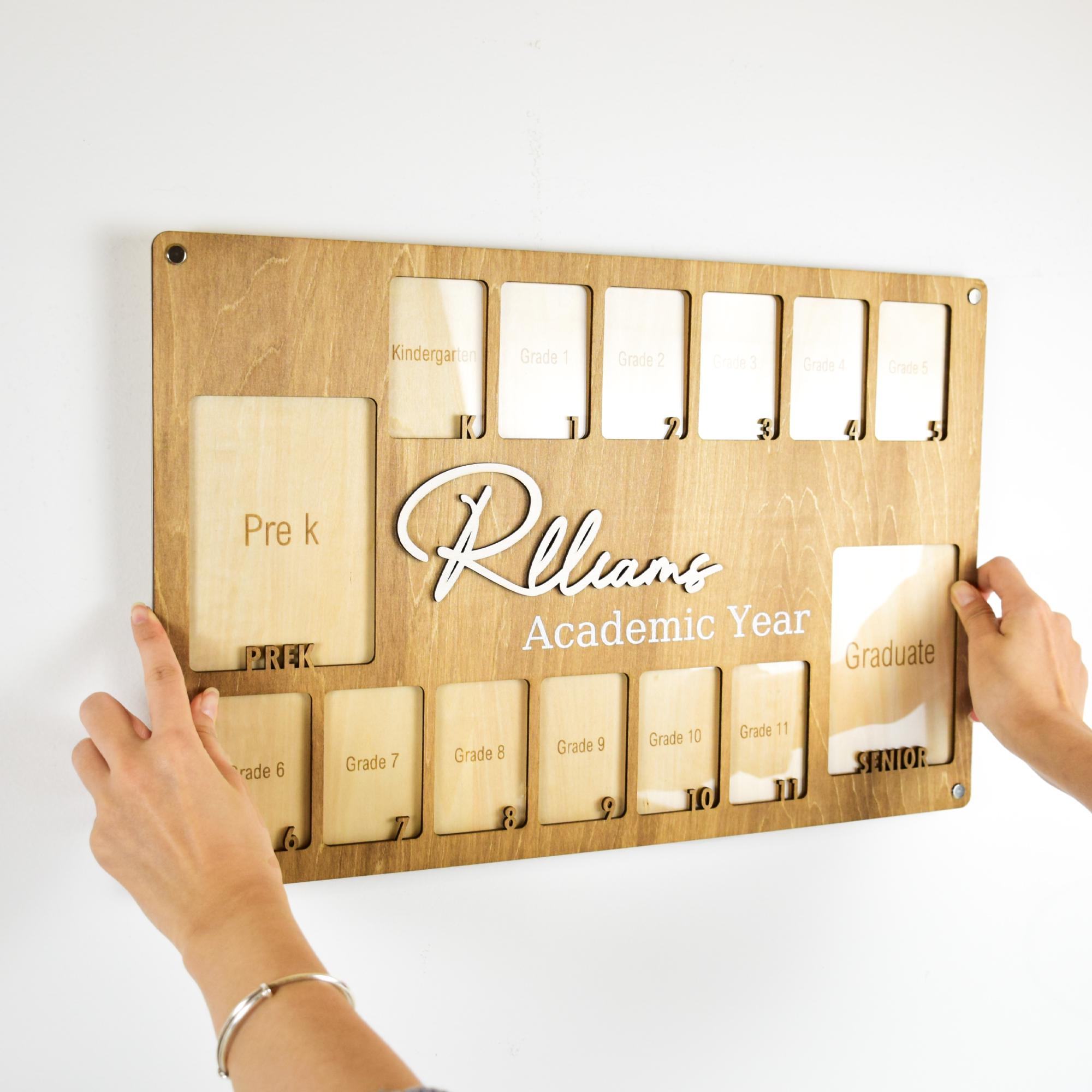 Custom School Years Photo Frame,personalized K-12 School Photo Frame ...