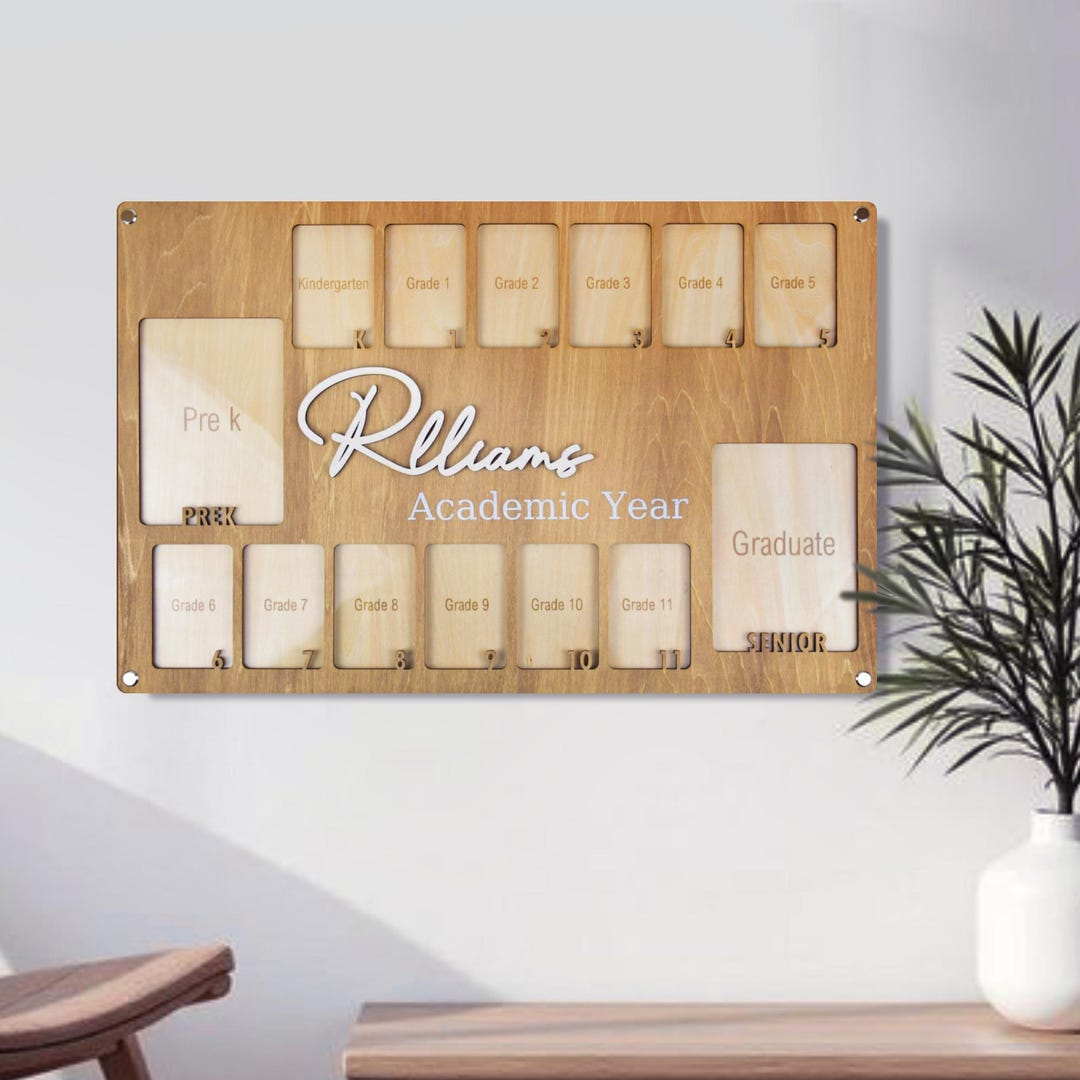 Custom School Picture Frame,personalized K-12 School Photo Frame, DIY ...