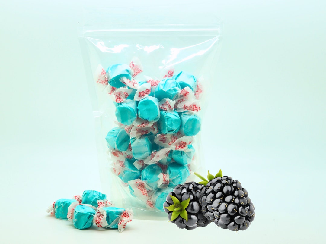 Salt Water Taffy Blue Raspberry Flavor 1/2 LB - Etsy
