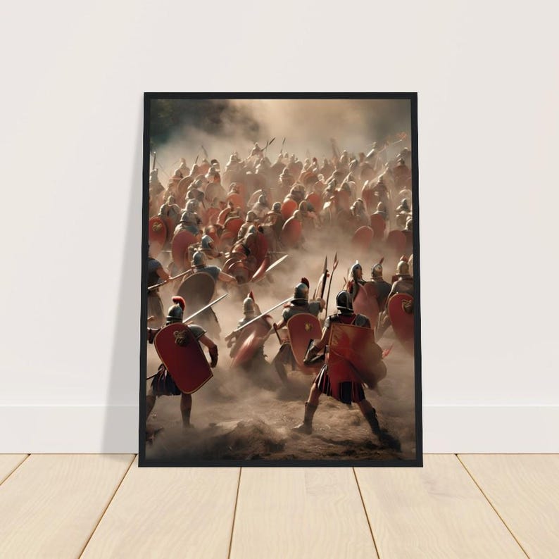 Mythical Roman Empire Premium Wooden Framed Wall Art, History, Mystical ...