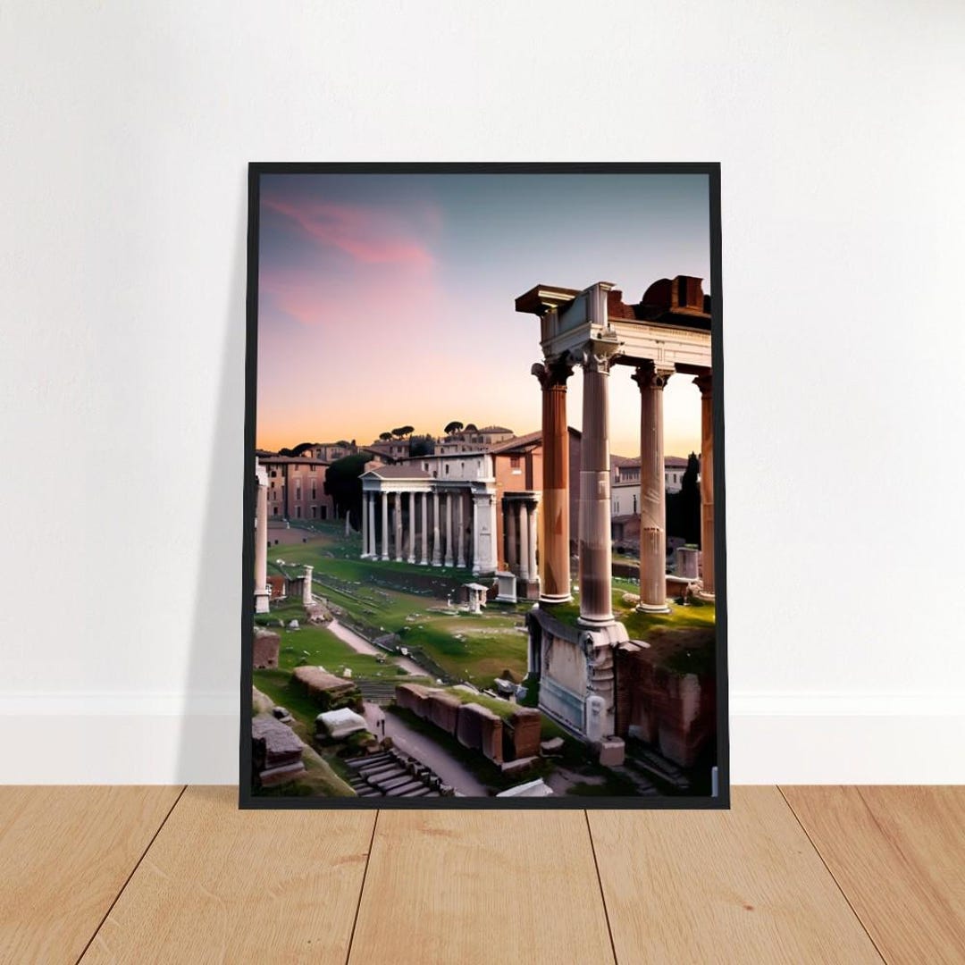 Mythical Roman Empire Premium Wooden Framed Wall Art, History, Mystical ...