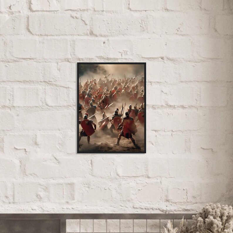 Mythical Roman Empire Premium Wooden Framed Wall Art, History, Mystical ...