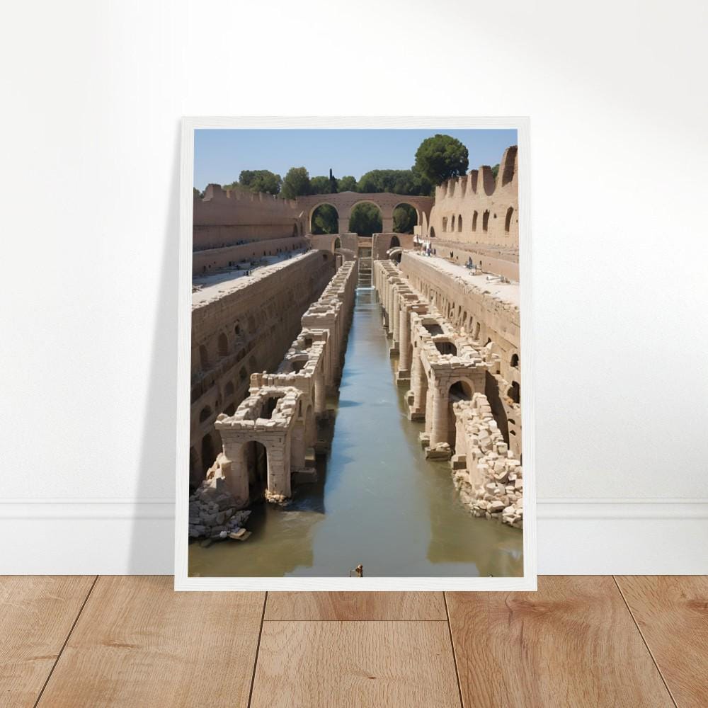 Mythical Roman Empire Premium Wooden Framed Wall Art, History, Mystical ...
