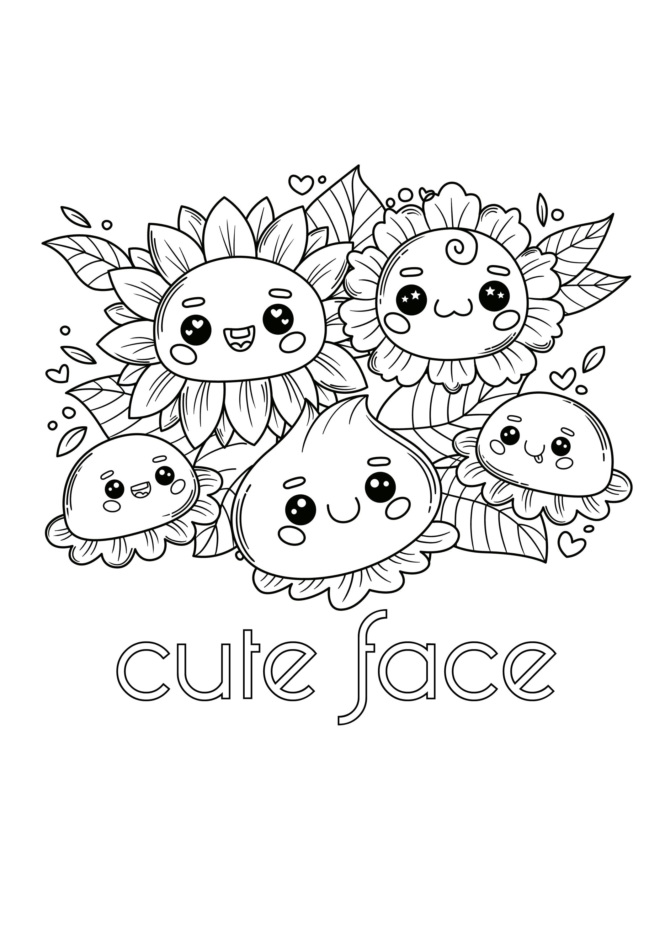 Cute Coloring Pages, Printable, Fun, Cute - Etsy