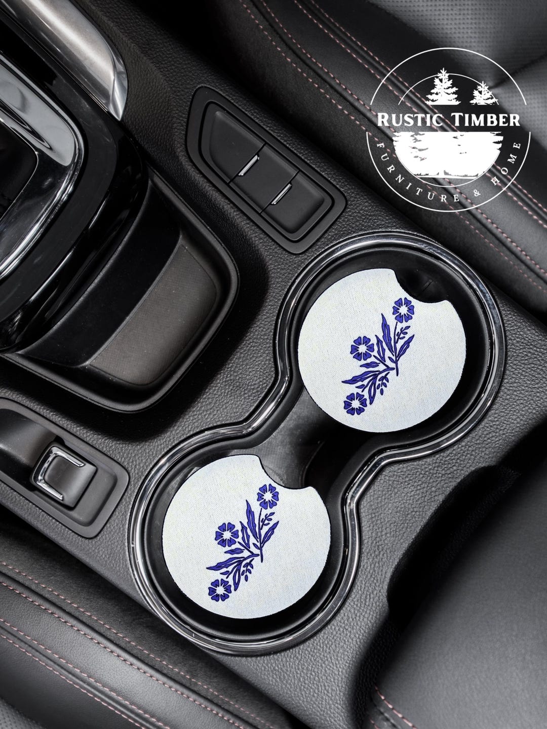 Blue Cornflower Car Coasters - Etsy