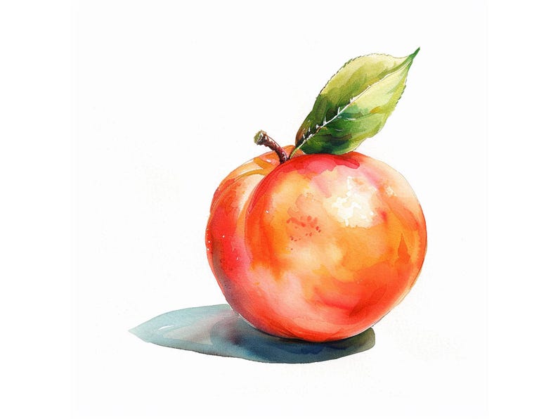 Watercolor Apple Clipart Set PNG Instant Download - Etsy