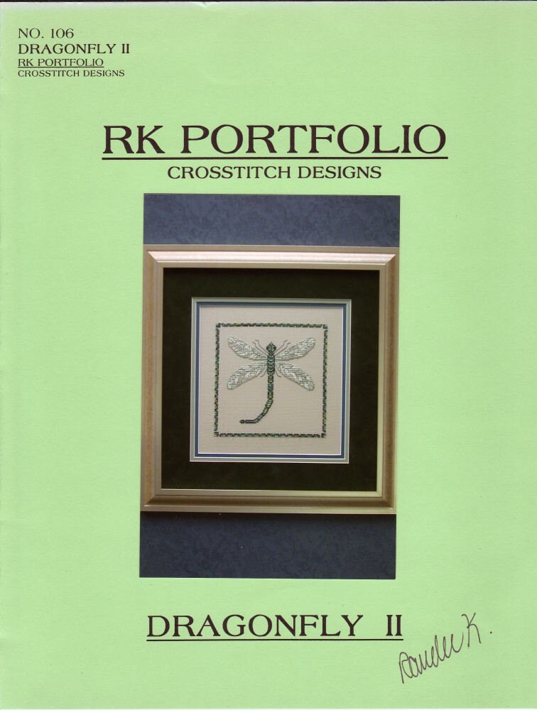 Dragonfly II Chart by RK Portfolio | Etsy