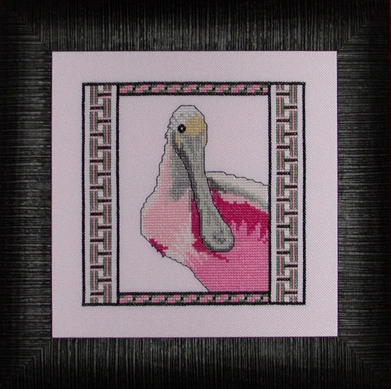 Roseate Spoonbill Cross Stitch Chart by RK Portfolio - Etsy