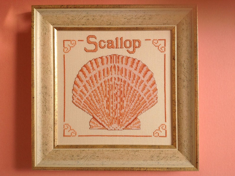 Sanibel Scallop Shell Cross Stitch Pattern - Etsy