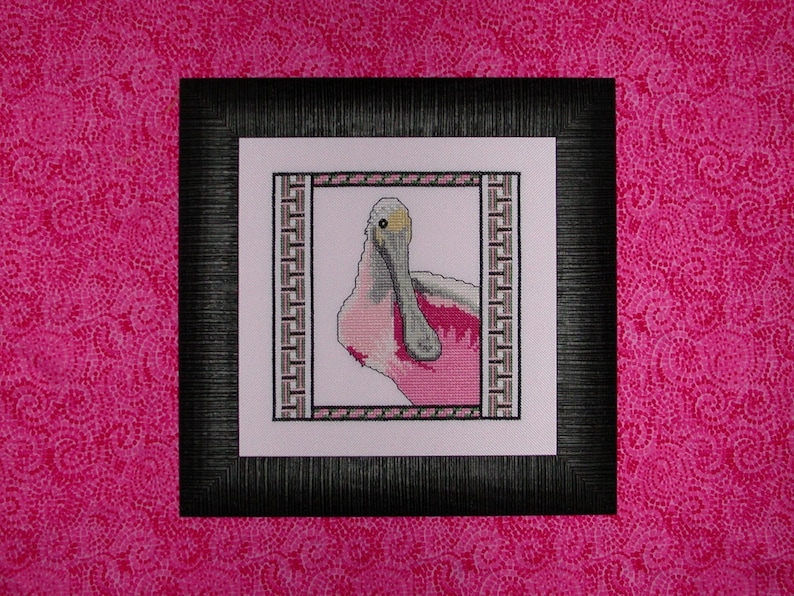 Roseate Spoonbill Cross Stitch Chart by RK Portfolio - Etsy