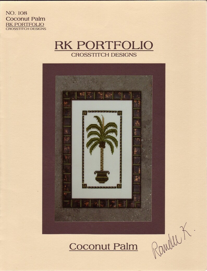 Coconut Palm Chart by RK Portfolio - Etsy