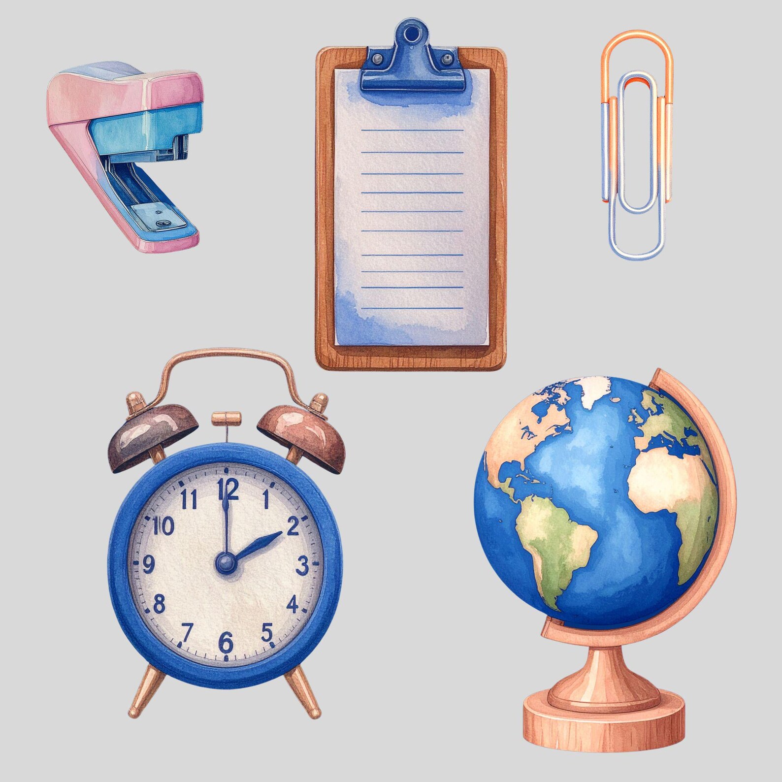 20 Kawaii School Supplies Clipart Bundle - Back to School Graphics ...