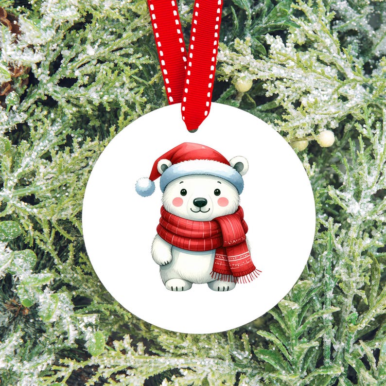 Watercolor Winter Wildlife Clipart: Festive Christmas Animals and Snowy ...