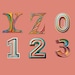 Rainbow Alphabet PNG Clipart: Marbled Font, Numbers (digital Download ...