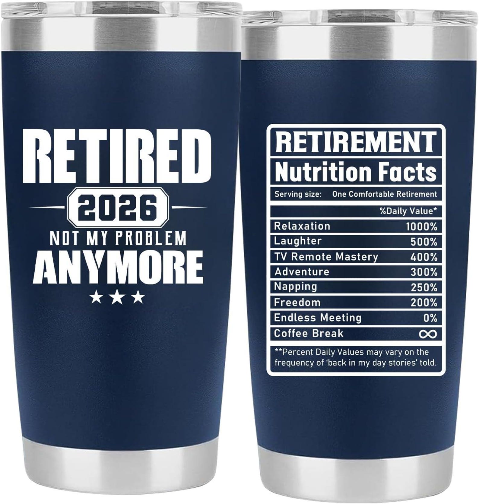 Retirement Gifts for Men 2026, Retired Not My Problem Anymore, Funny ...