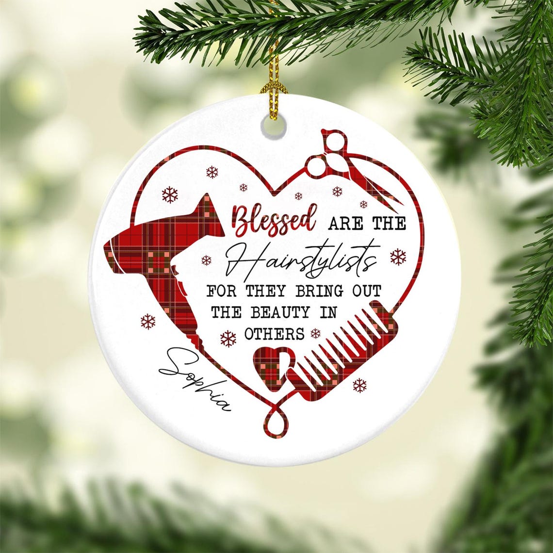Personalized Hairstylist Christmas Ornament,hairdresser Ornament,hair ...