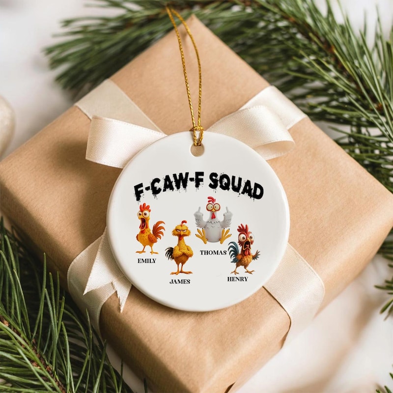 F Caw F Squad Ornament - Etsy