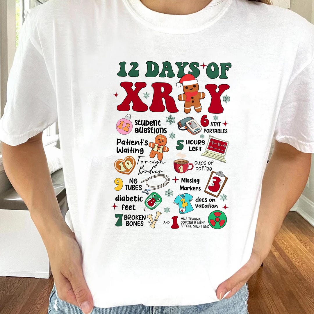 12 Days of Xray Christmas Png, Radiology Christmas Png, Radiology Xmas ...