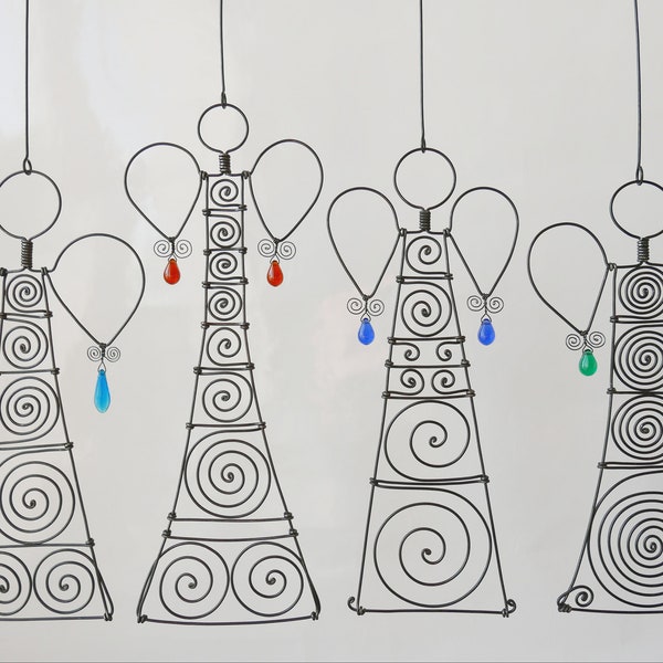 Wire Angel Sculpture - Etsy