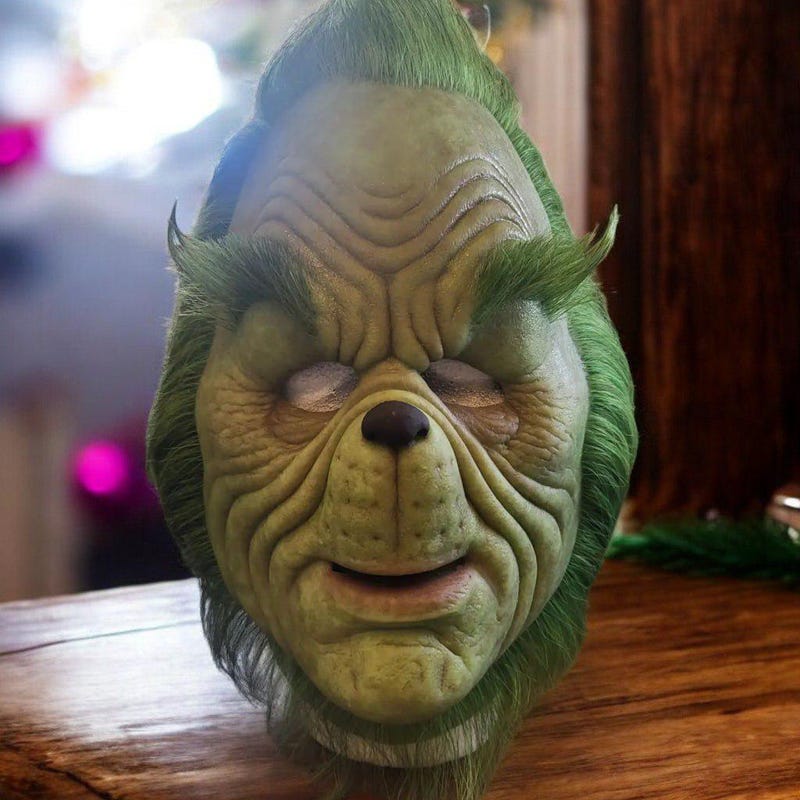 Grinch Mask - Etsy