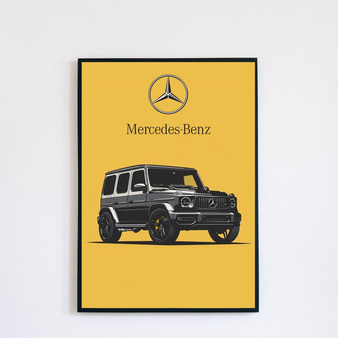 Mercedes-benz G-class Poster Exclusive Luxury SUV Wall Art G-wagen ...
