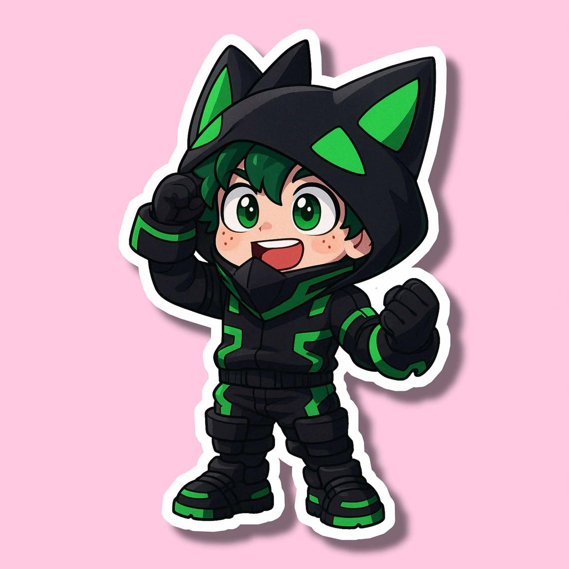 Chibi Digital Hero Sticker Bundle – My Hero Academia Set of 3 | Deku ...