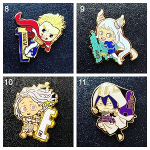40+ Hero Academia-inspired Pins – Anime Enamel Pin Set | 43 Fan Art ...
