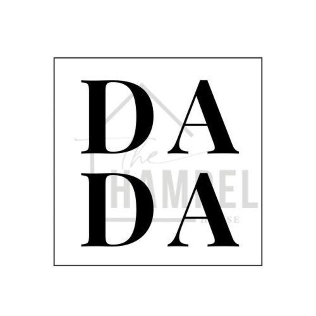 Dada SVG File Cute Dada Cut File for Cricut & Silhouette Instant ...