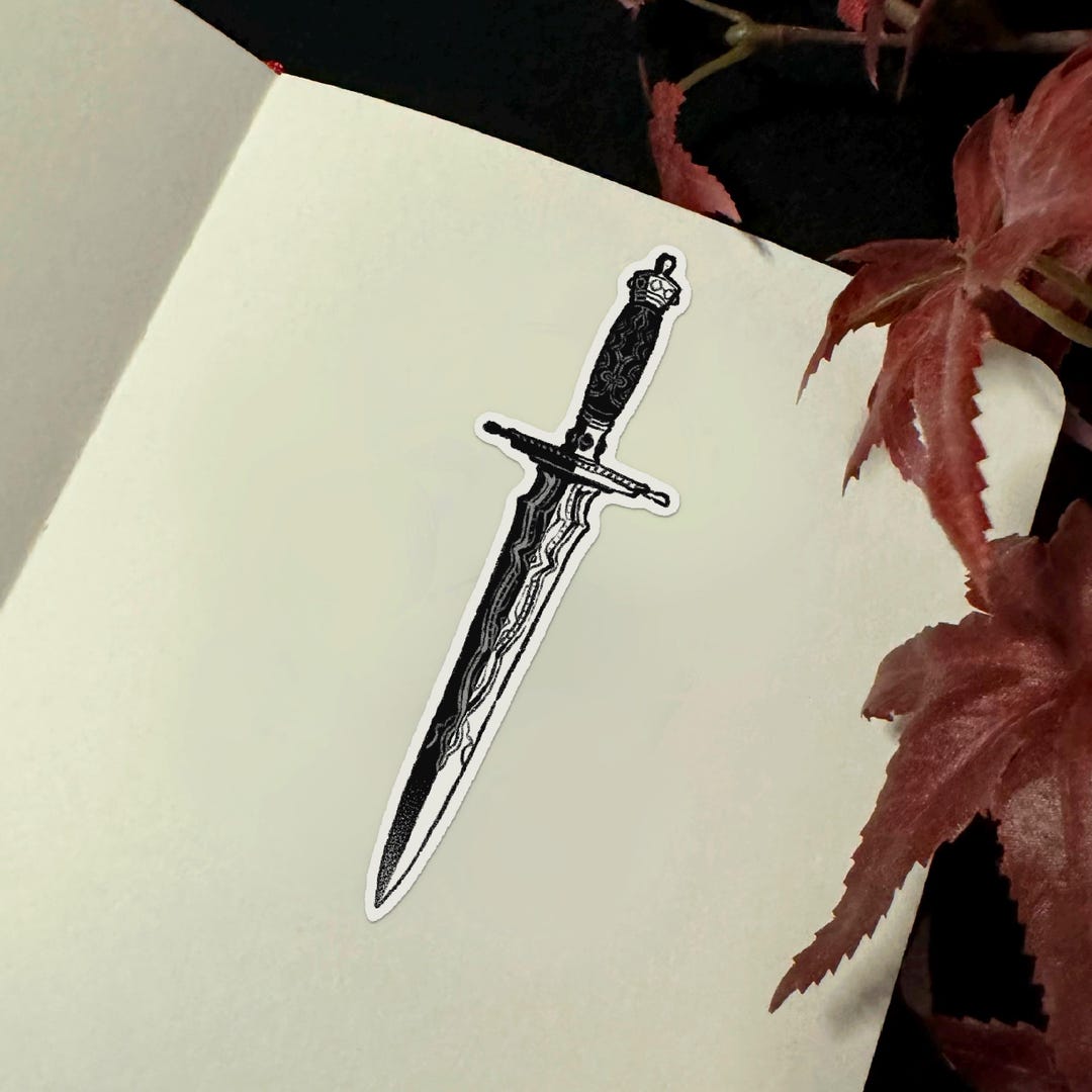 Dagger Sticker | Vinyl Sticker Waterproof Sticker Dark Fantasy Sticker ...