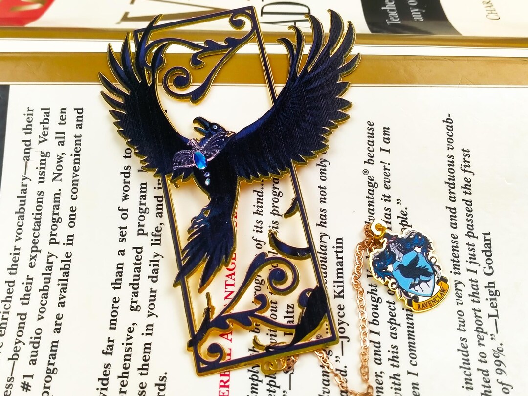 Harry Potter Openwork Metal Bookmark With Chain Pendant - Etsy