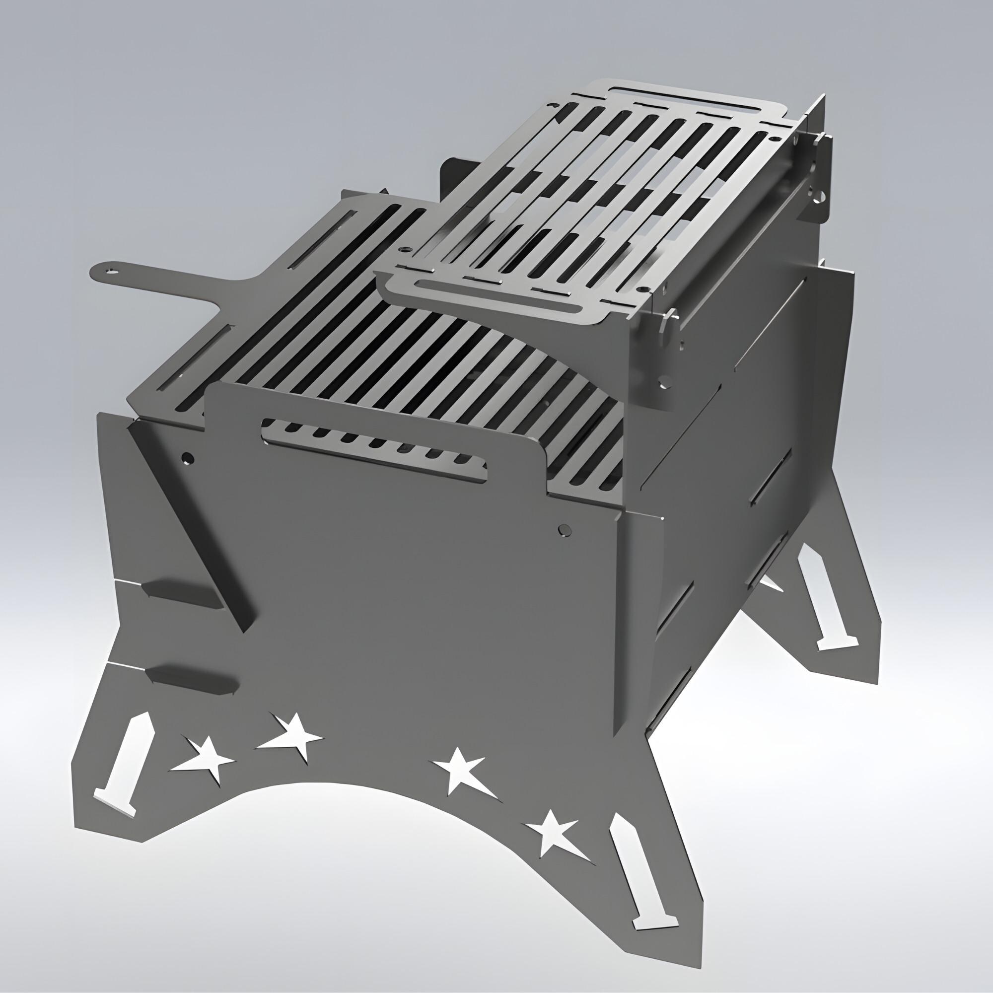 3 Sets Instantly Dxf File,fire Pit BBQ, Barbecue File, Dxf Files for ...