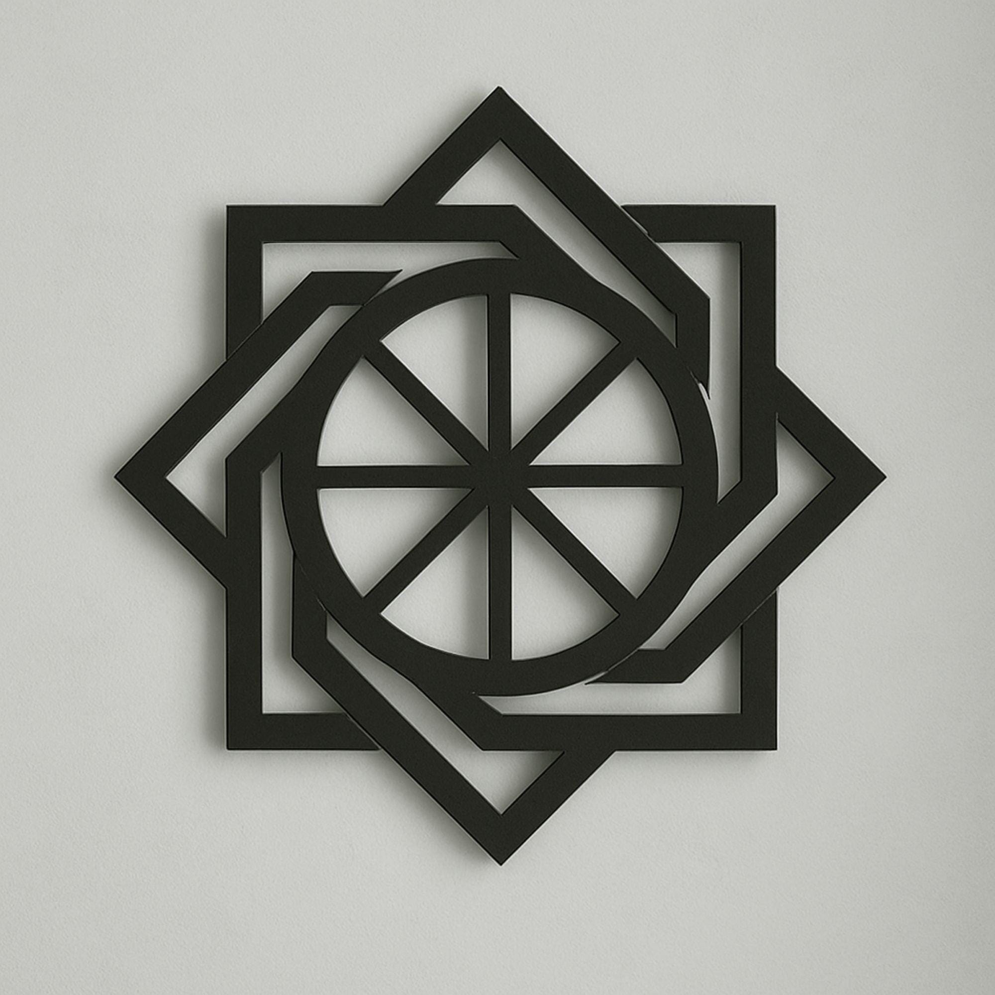 Geometric Star Wall Art DXF File - CNC Laser Cut Minimal Design for ...