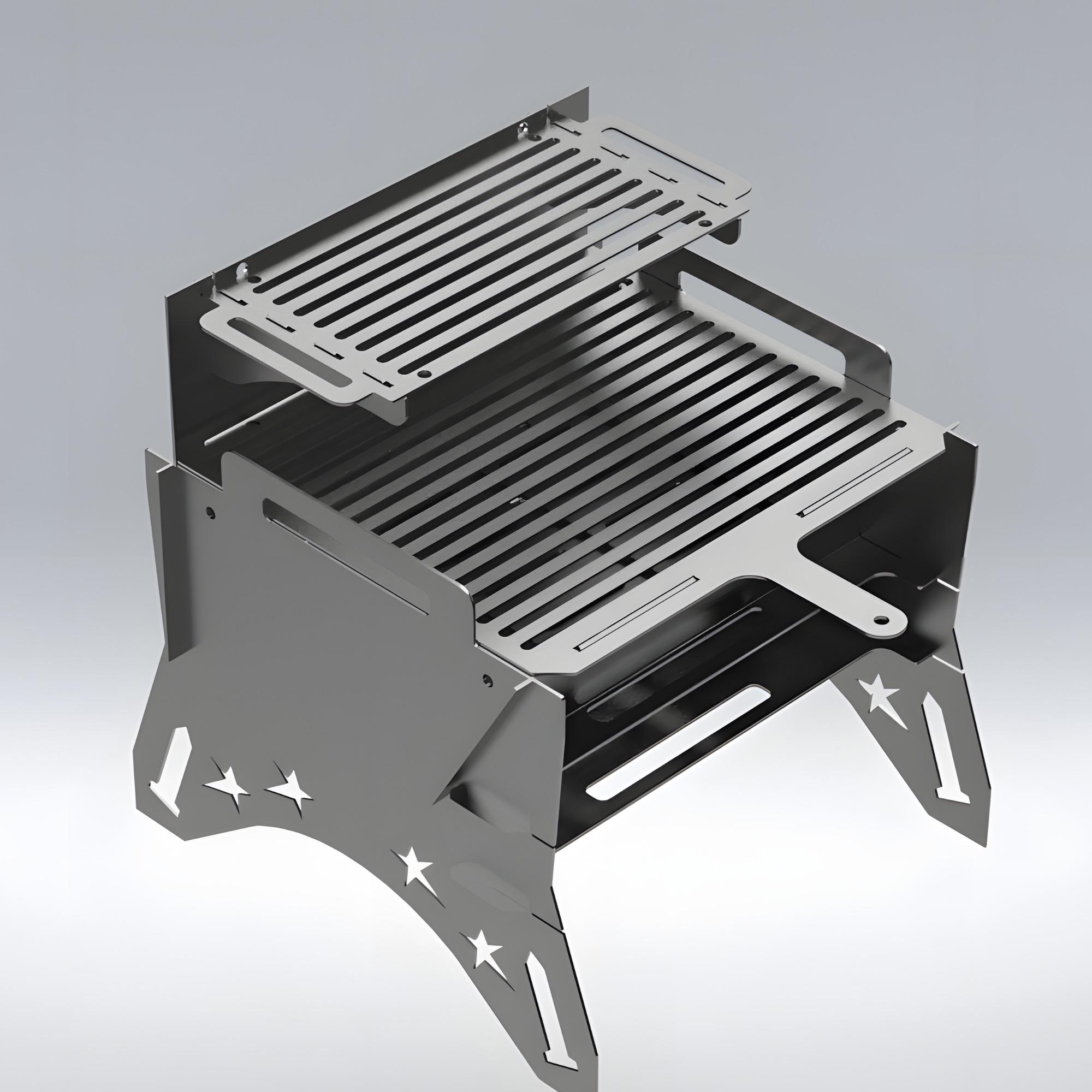 3 Sets Instantly Dxf File,fire Pit BBQ, Barbecue File, Dxf Files for ...