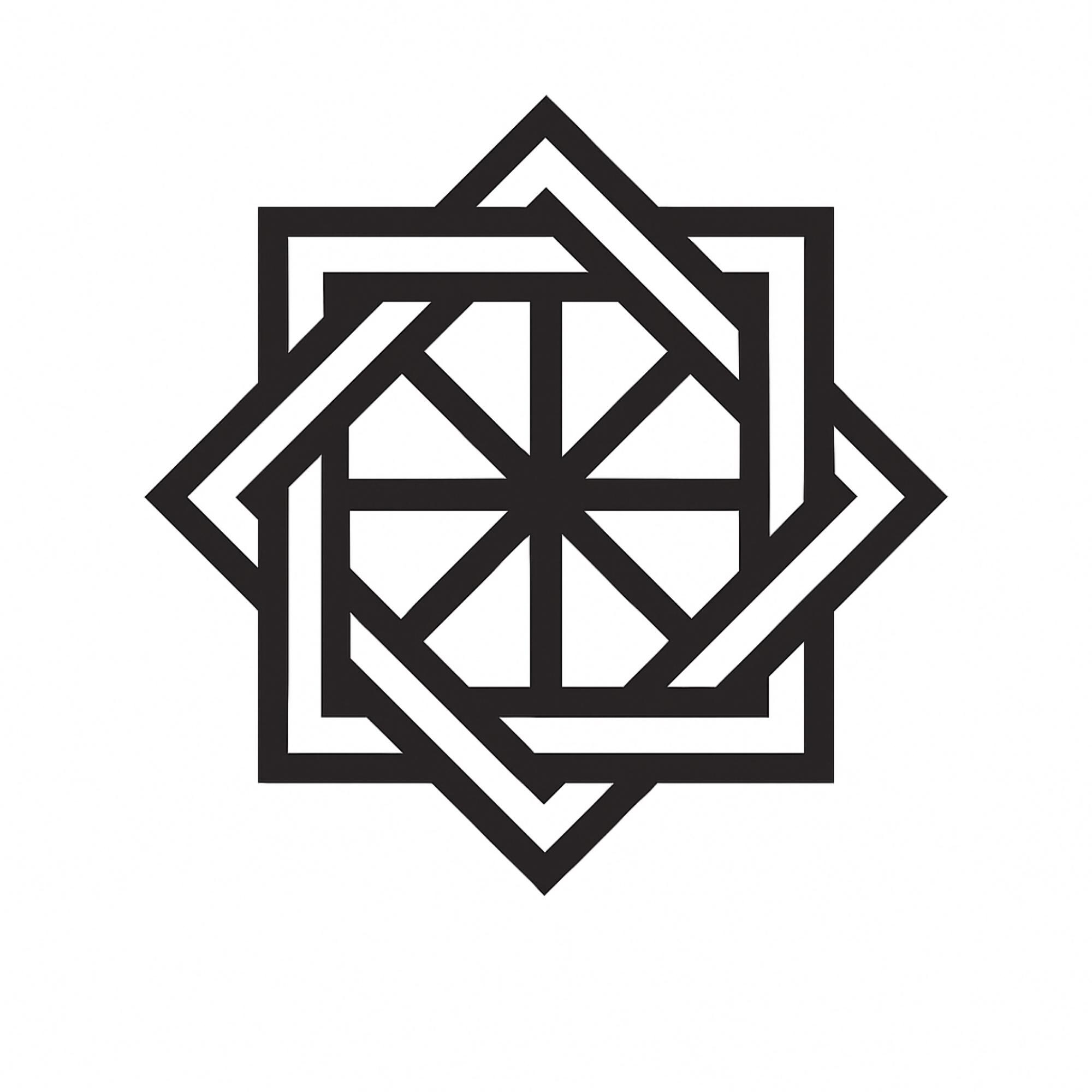 Geometric Star Wall Art DXF File - CNC Laser Cut Minimal Design for ...