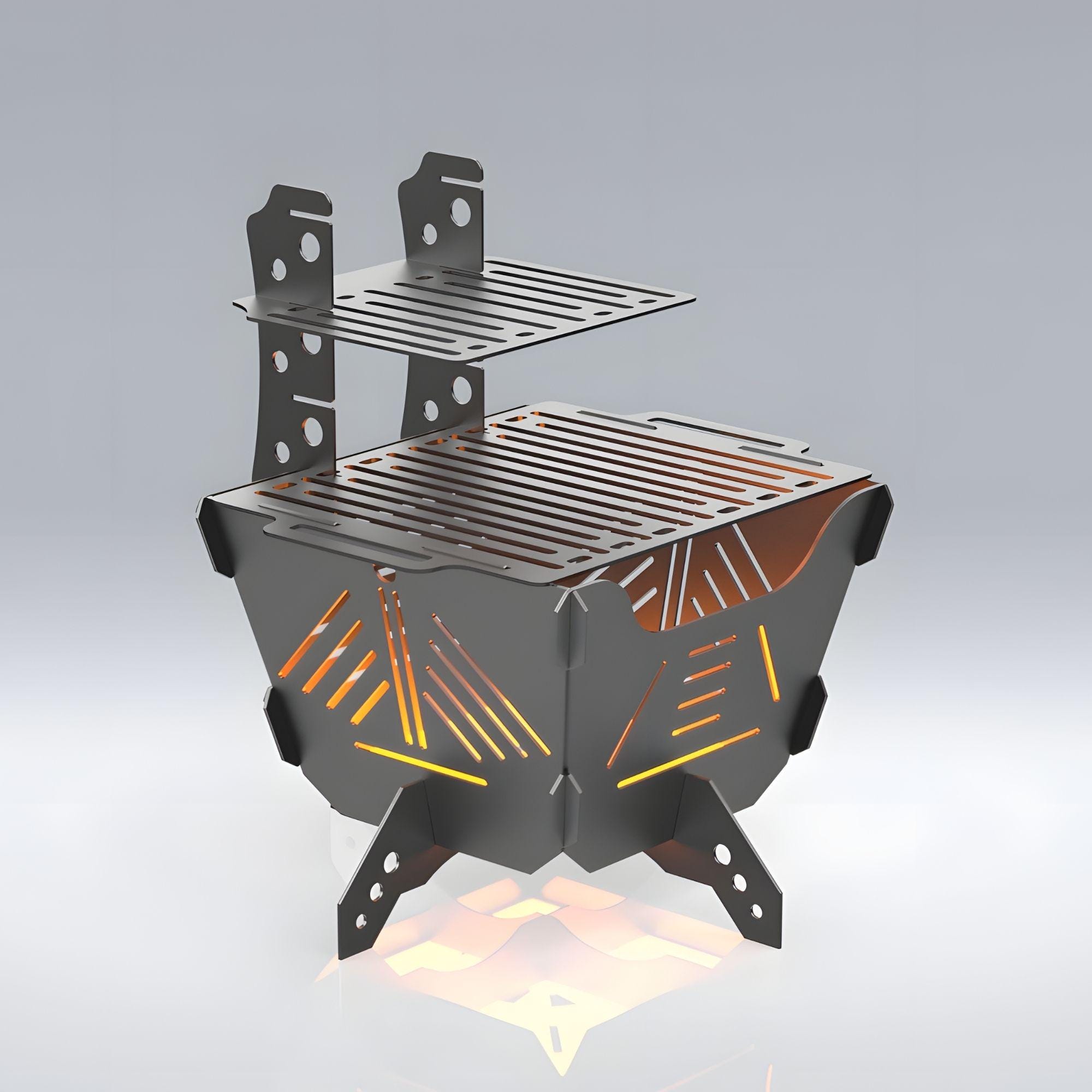 3 Sets Instantly Dxf File,fire Pit BBQ, Barbecue File, Dxf Files for ...