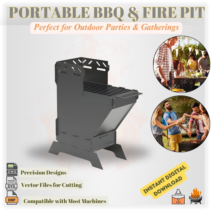 Rocket Stove Dxf File Etsy