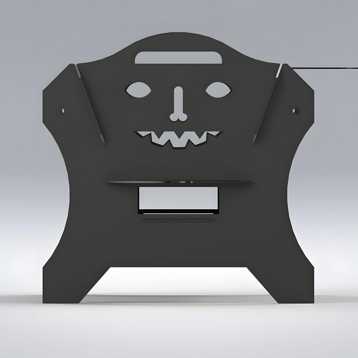 Outdoor Skull Bbq Fire Pit | Cnc Cut Grill | DXF DWG PDF Files ...